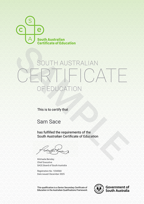 End-of-year results - South Australian Certificate of Education